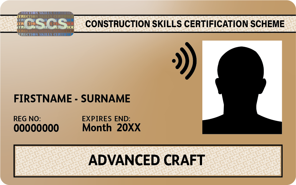 CSCS Gold Advanced Craft Card - Portland Training